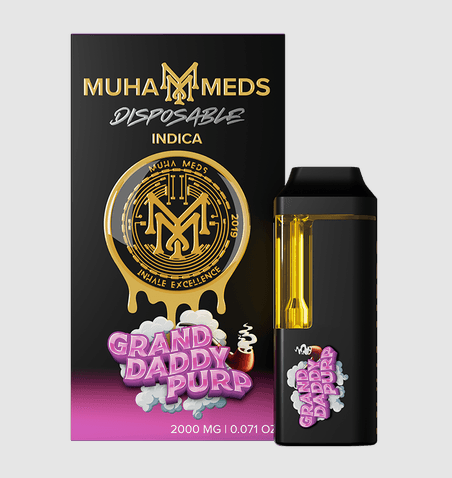 Grand Daddy Purp Muha Meds Disposable: Buy 2G Distillate Pen